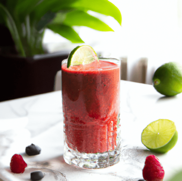 Raspberry-Lime Smoothie - The Salty Epicurean