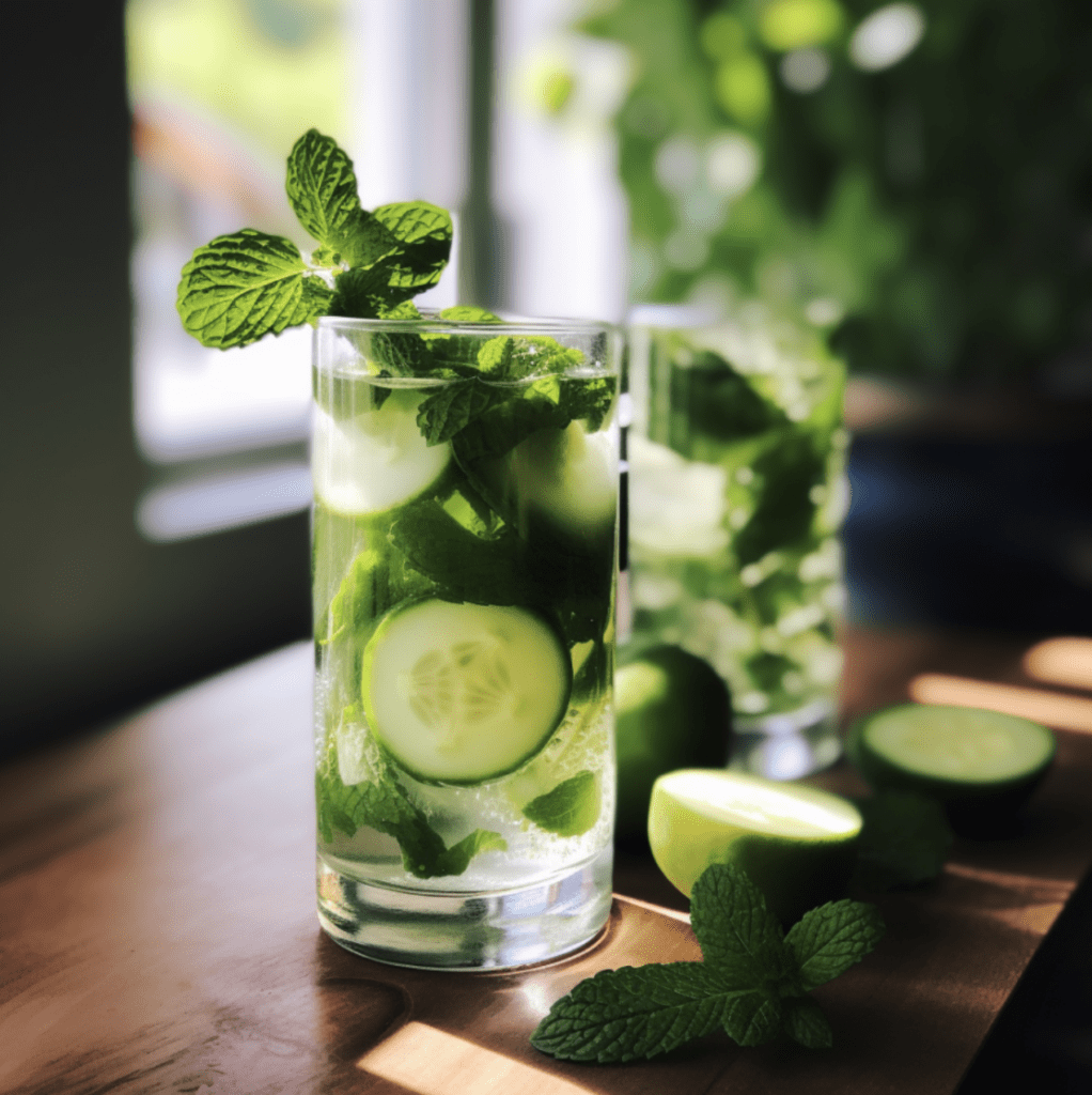 Cucumber Mint Mojito Mocktail - The Salty Epicurean