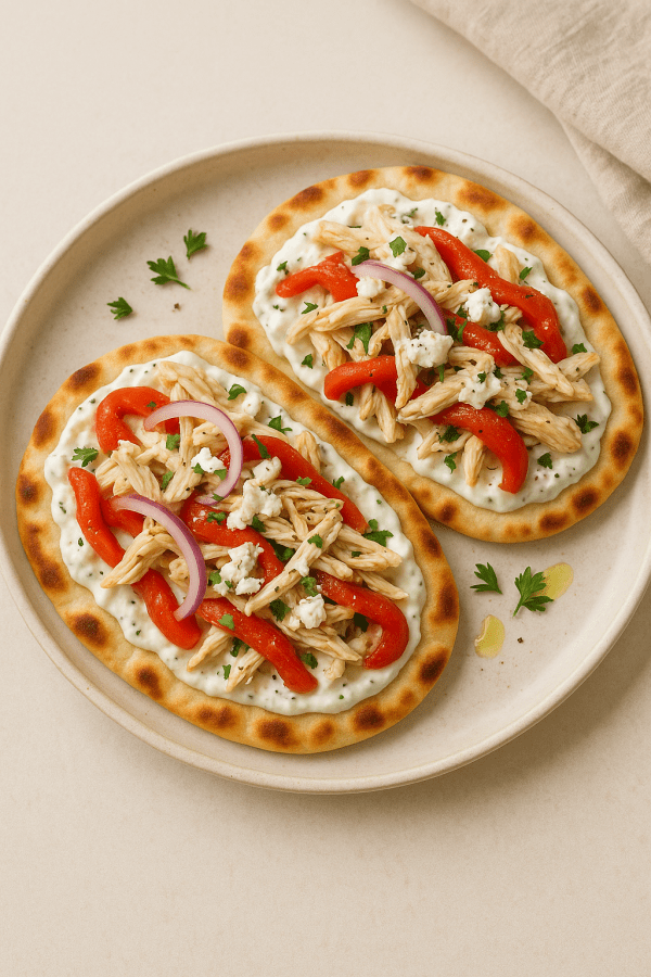 Speedy Greek-Style Flatbreads - The Salty Epicurean