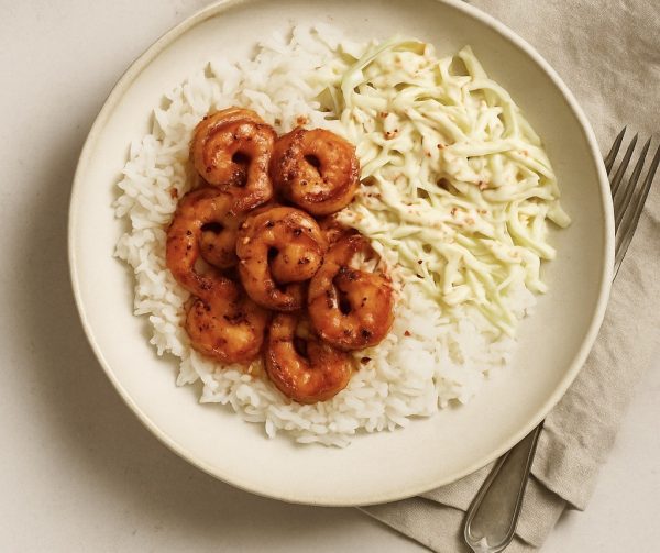Spicy Honey Butter Shrimp Bowls - The Salty Epicurean